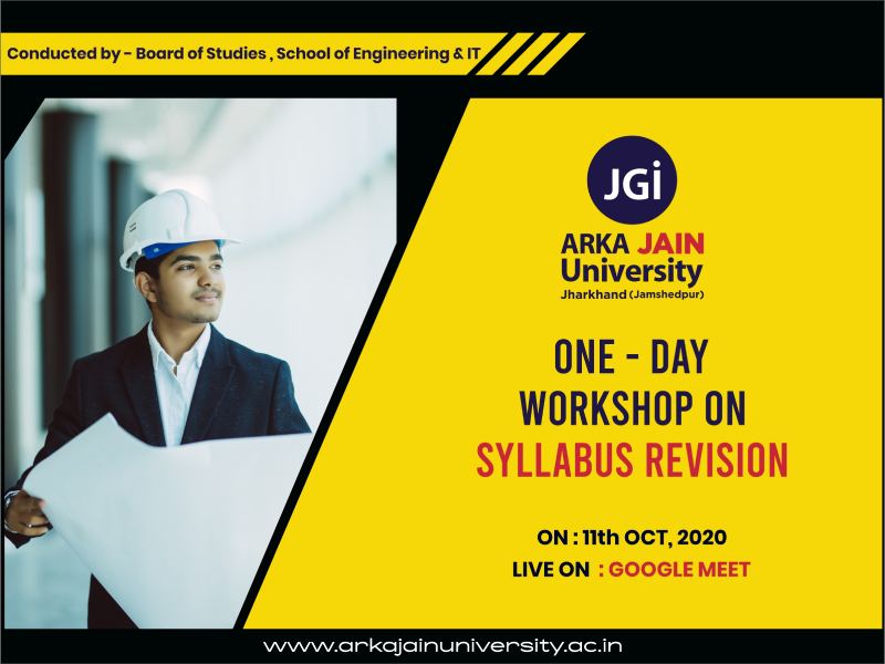 Syllabus Review Workshop for SE&IT – ARKA JAIN UNIVERSITY