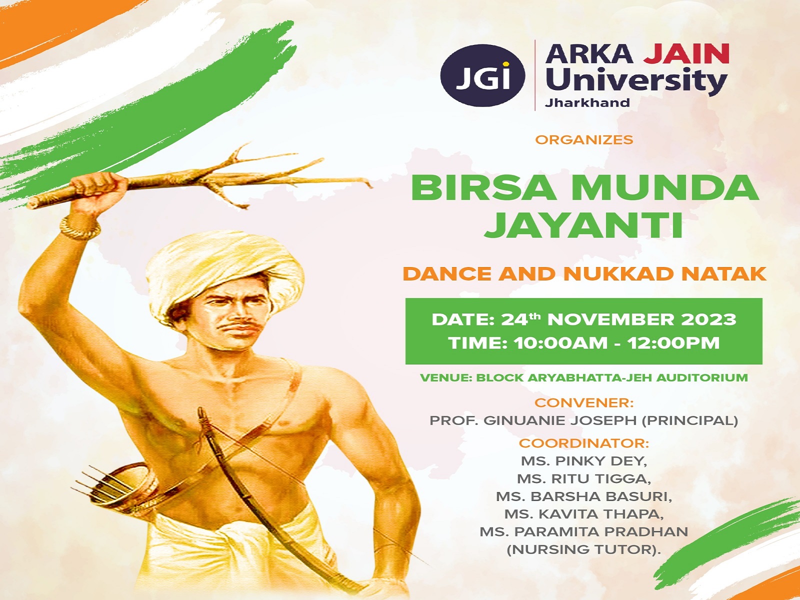 Birsa Munda Jayanti – ARKA JAIN UNIVERSITY