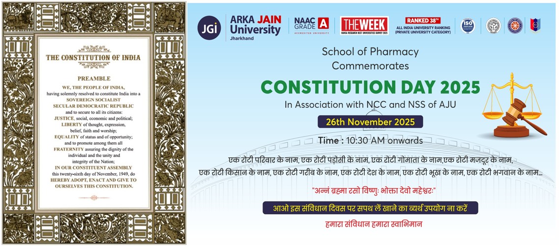 Constitution Day 2025 – ARKA JAIN UNIVERSITY